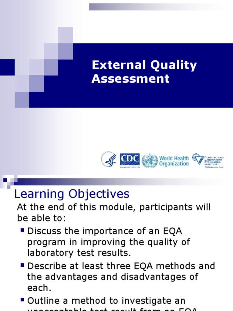 External Quality Assessment | PDF | Educational Assessment | Quality ...