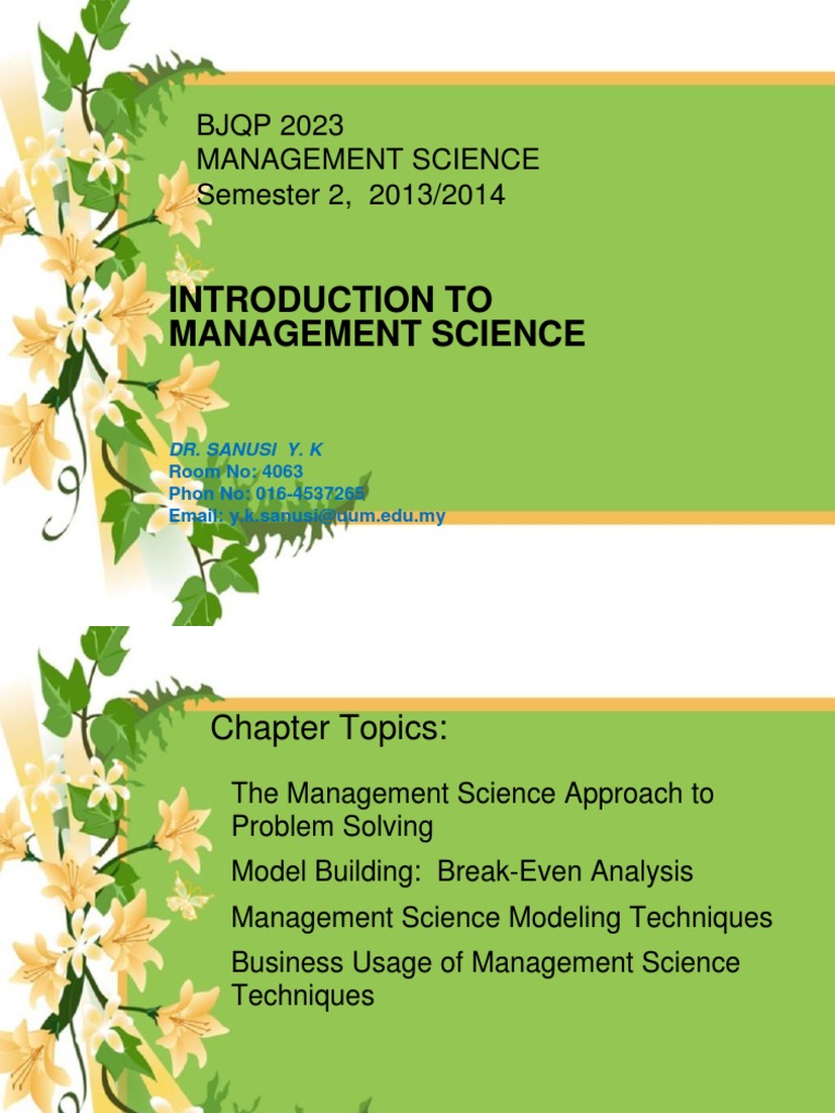 Chp1 Introduction | PDF | Conceptual Model | Operations Research