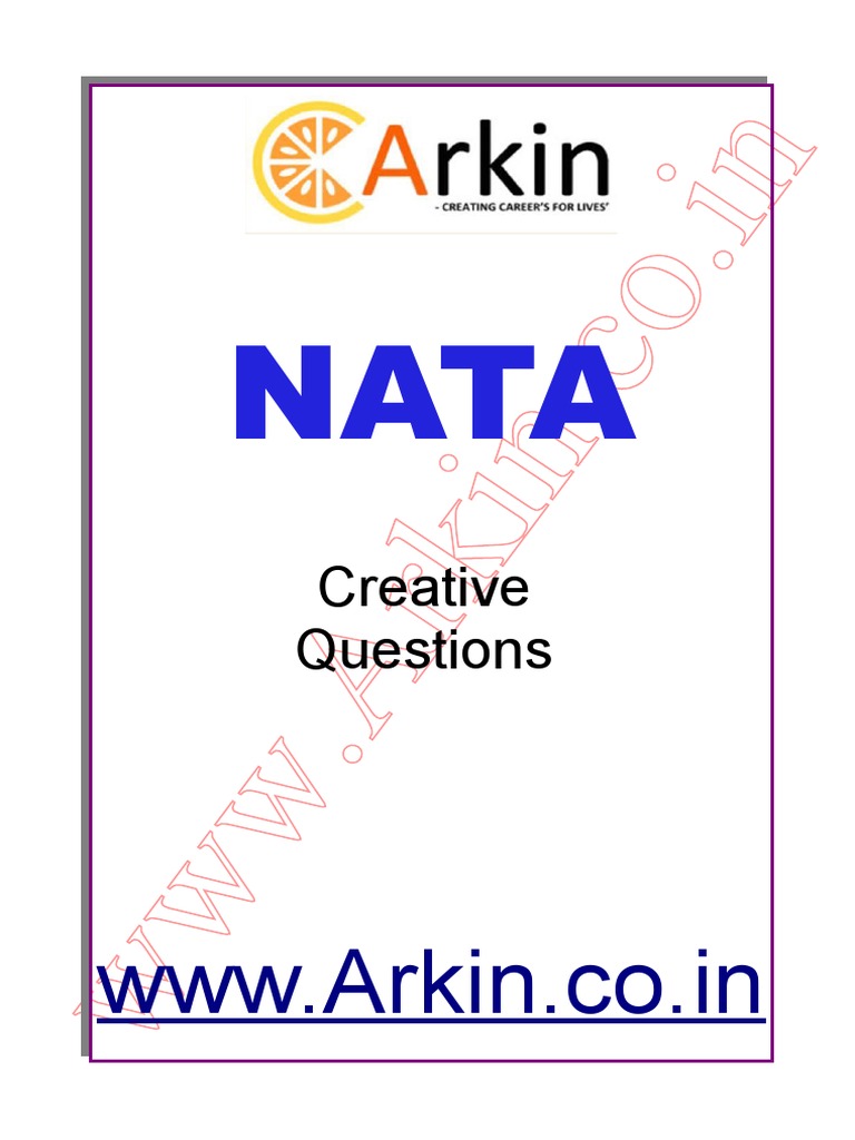 NATA Creative Question Bank | PDF | Home & Garden