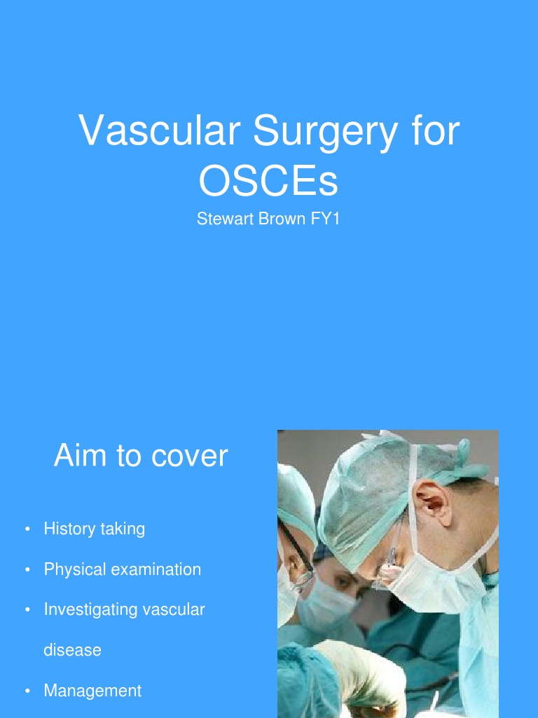 vascular surgery osce | Pulse | Cardiovascular System