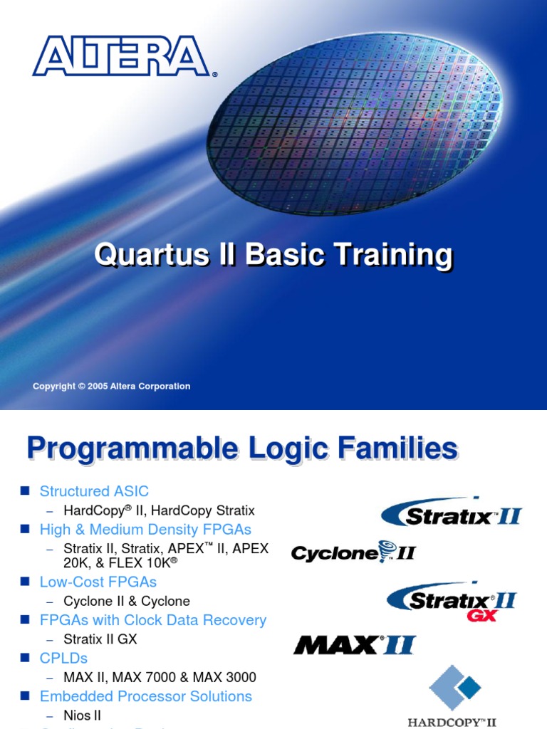 Quartus II Training 2 | PDF | Field Programmable Gate Array | System On A Chip