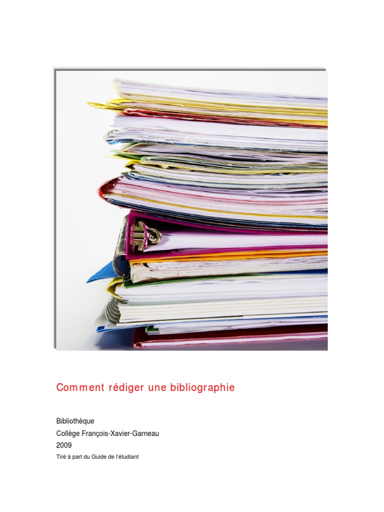 Comment Rediger Une Bibliographie | PDF