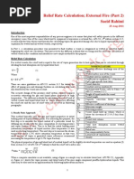 PSV Sizing For Fire Cases | PDF | Heat Transfer | Fluid Dynamics