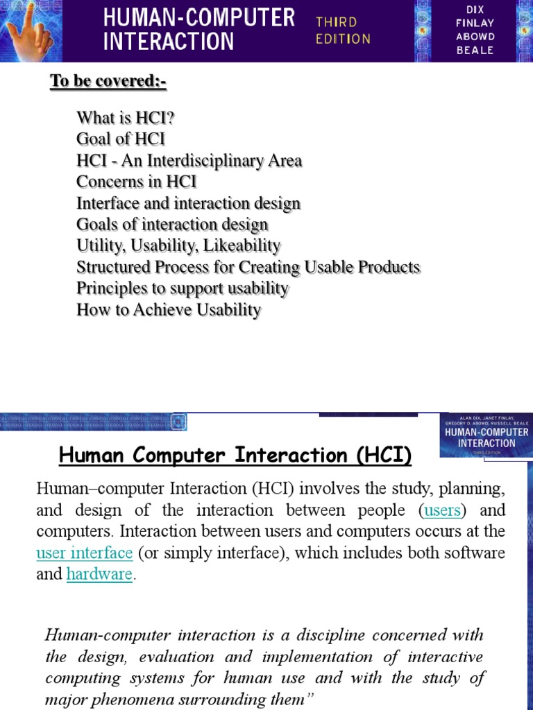 Hci 1 | PDF | Human–Computer Interaction | Usability