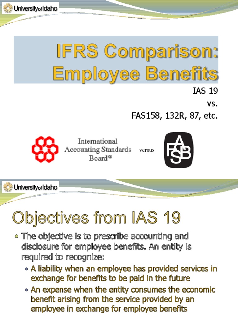 IFRS - IAS19 - Employee Benefits | PDF | Defined Benefit Pension Plan ...