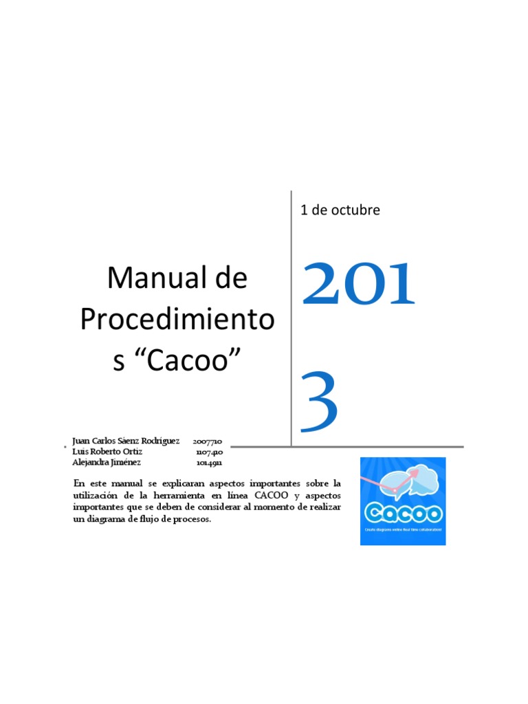 Guía de Uso de Cacoo para Diagramas | PDF | Herramientas | Archivo de ...