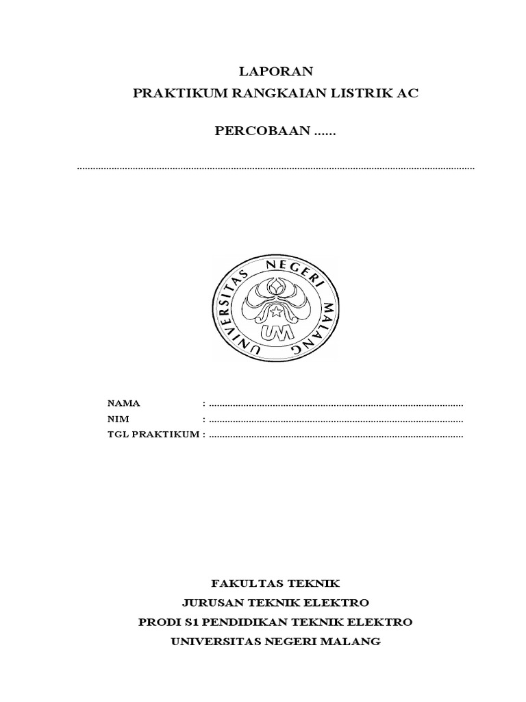 Laporan Praktikum Rangkaian Listrik DC | PDF