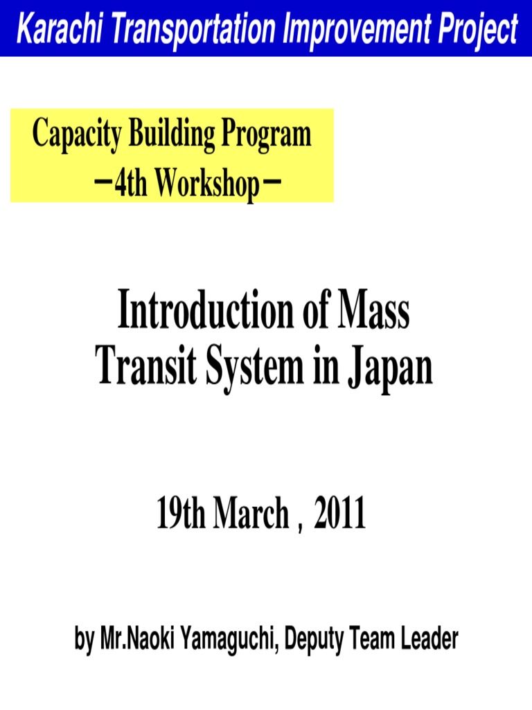 Mass Transit System in Japan | PDF | Rapid Transit | Light Rail
