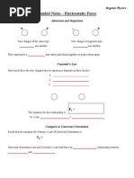 Gravitational vs Electrostatic Forces | PDF