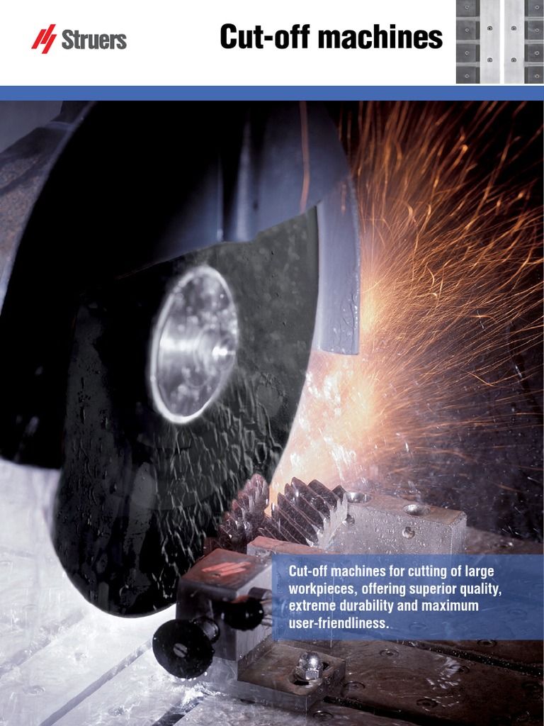 Industrial Cut-Off Machines Guide | PDF | Mechanical Engineering | Industries