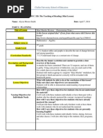 Asca Lesson Plan Template DB | PDF | Bullying | School Counselor