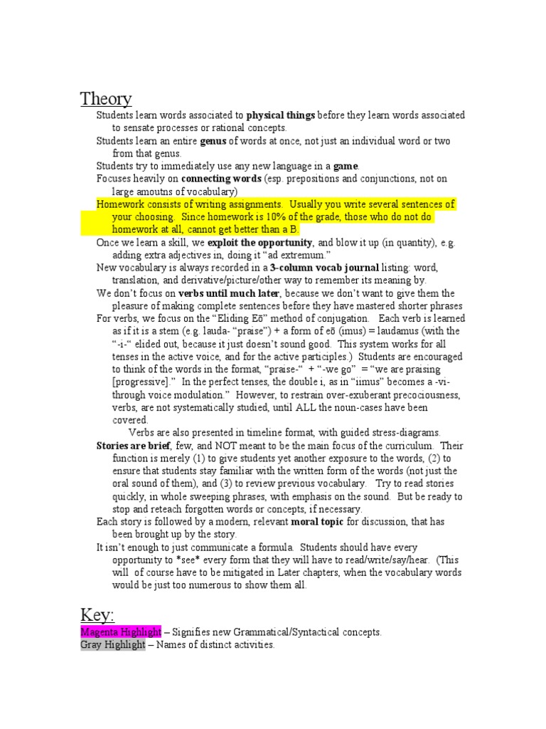 An Introduction to Latin Language Acquisition: Establishing ...