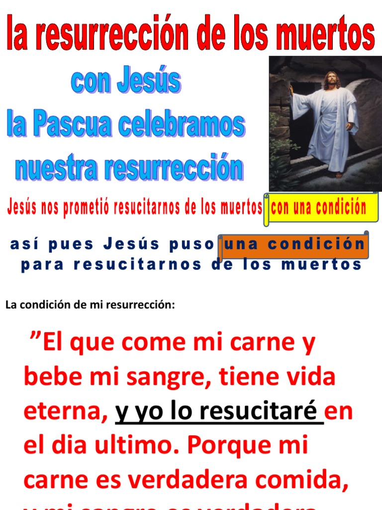 Celebrando La Resurreccion de Jesus, Celebramos Nuestra Propia ...