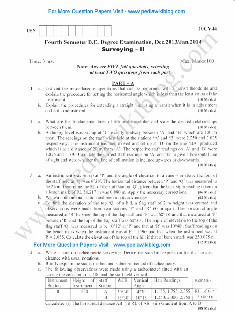 Surveying 2 Jan 2014 | PDF | Geometry | Teaching Mathematics