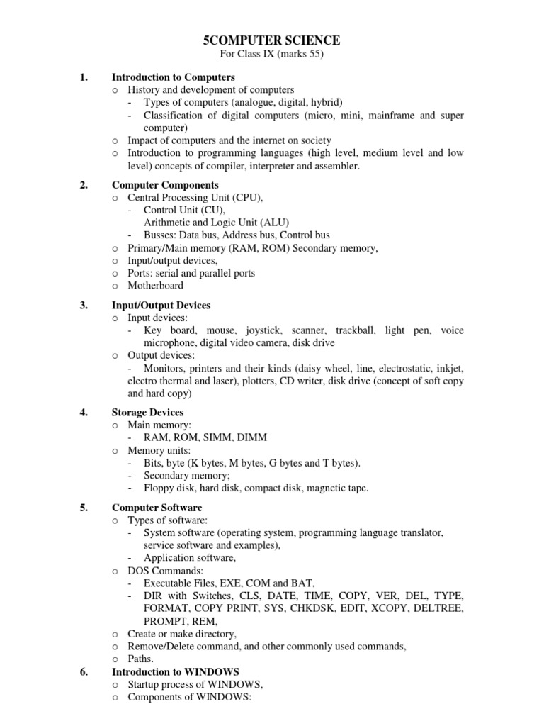 Computer Science Ssc1 | PDF | Computer Data Storage | Disk Storage