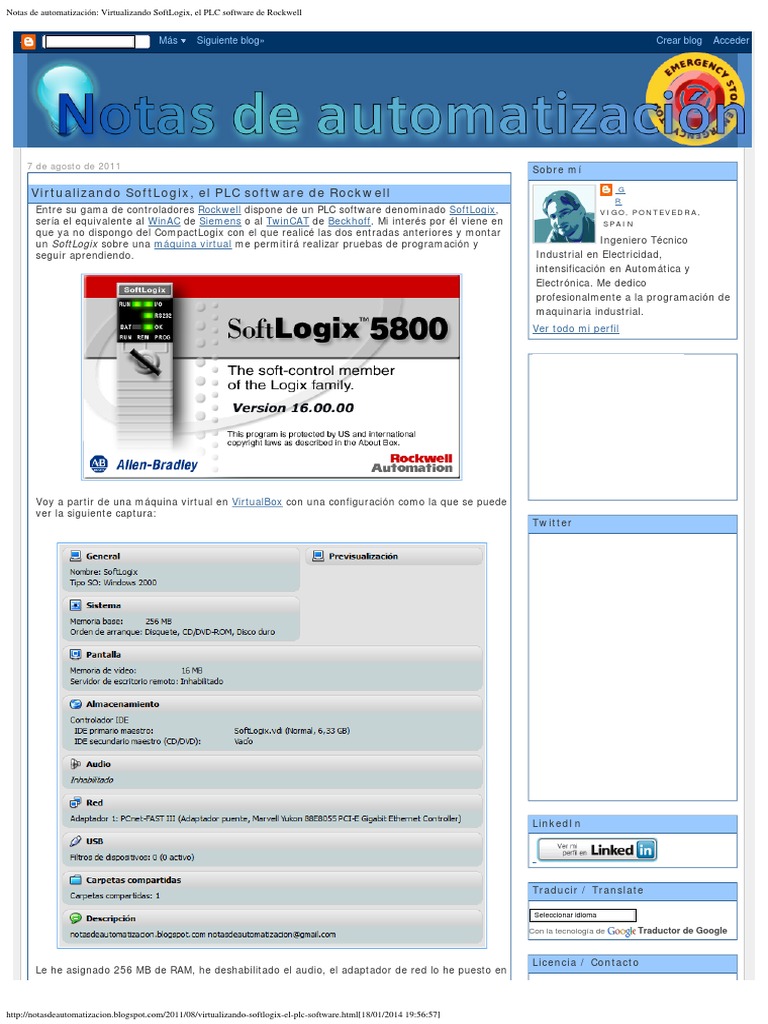 Virtualización de SoftLogix en VirtualBox | PDF | Máquina virtual | V Mware