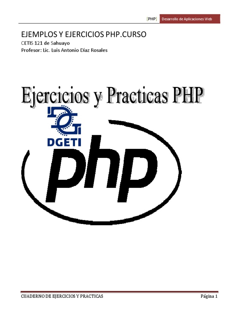 Manual PHP | PDF | Php | Comillas