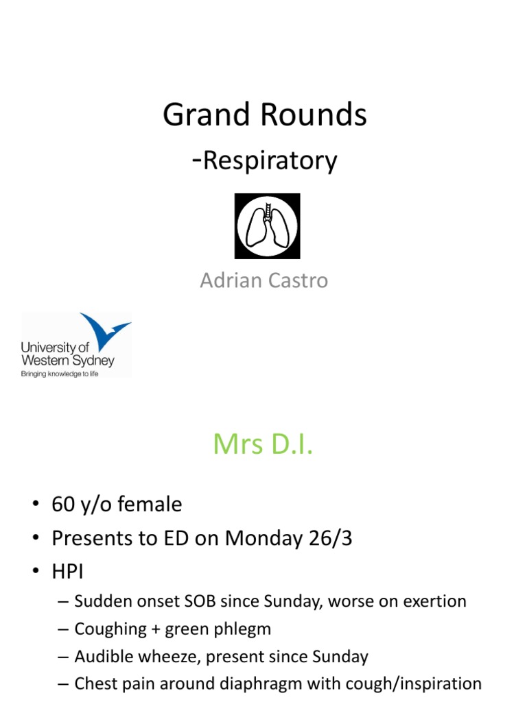 Grand Rounds - Pulmonary Embolism | PDF | Clinical Medicine | Medical ...
