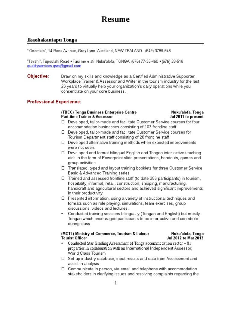 Resume Tap Vot 30 Nov 2013 | PDF | Tonga | Public Relations