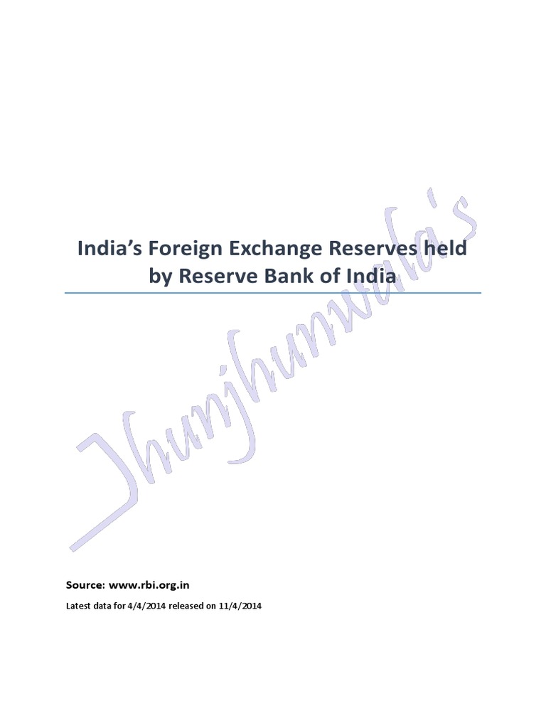 India's Foreign Exchange Reserves | PDF