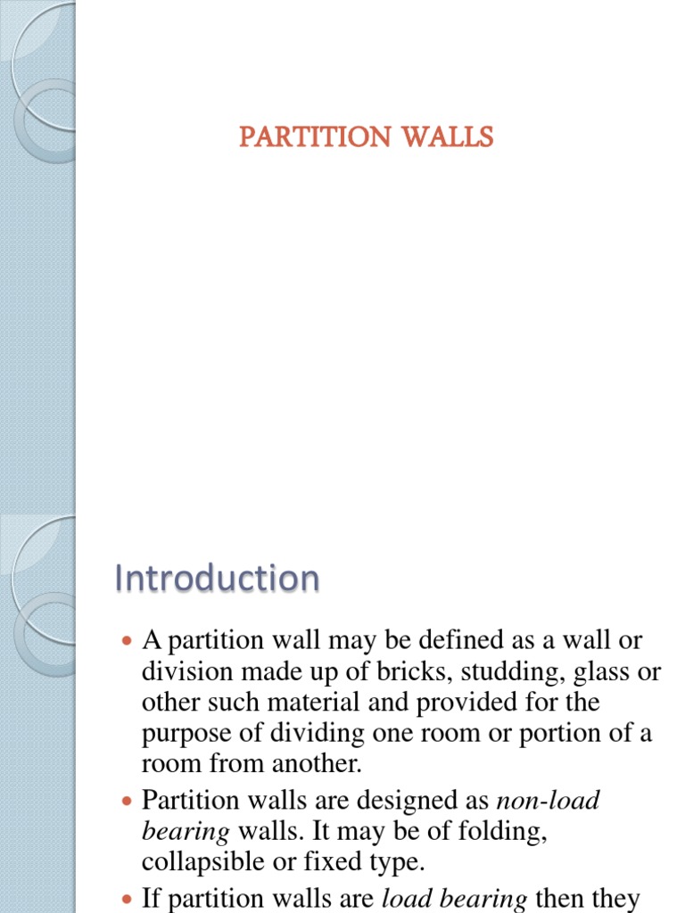Partition Wall | PDF | Wall | Brick