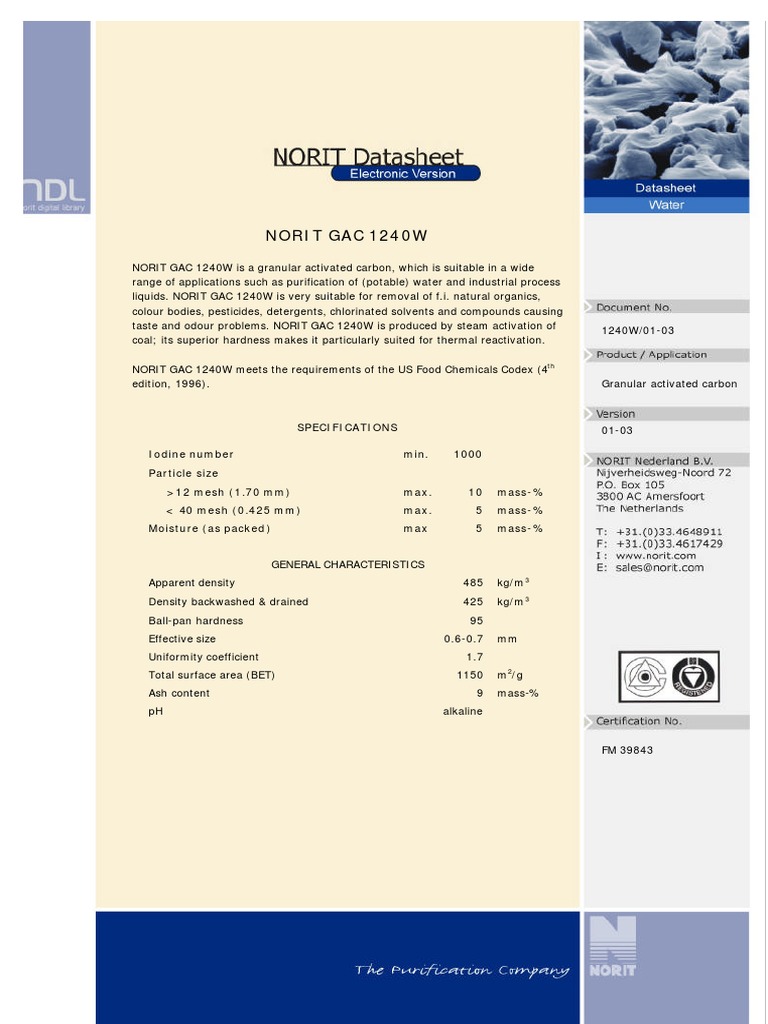 Gac 1240 W | PDF | Carbon | Environment