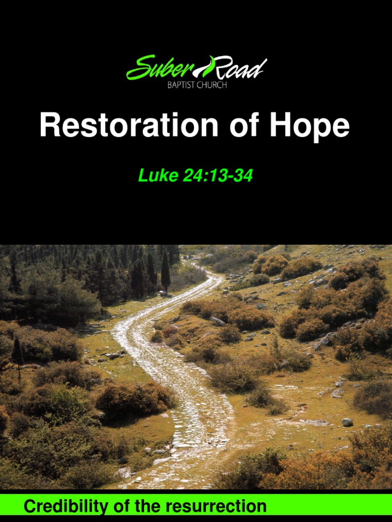 Restoration of Hope in Resurrection | PDF