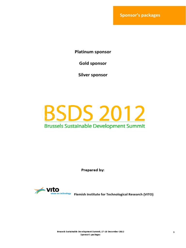 BSDS Sponsor Packages | PDF