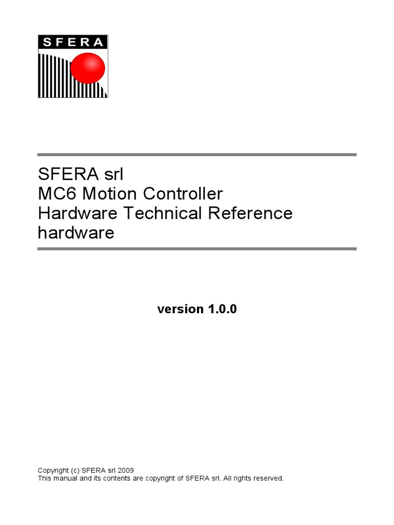 MC6 Hardware Technical Reference | PDF | Physical Layer Protocols ...