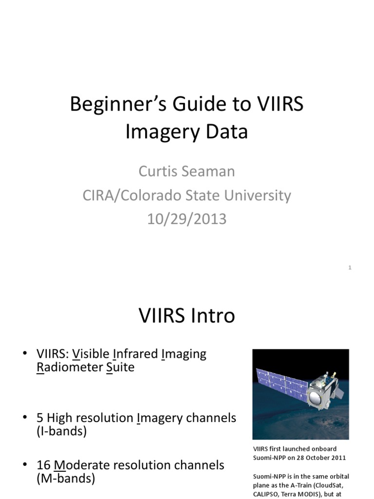 VIIRS Channels Overview and Data | PDF | Array Data Structure | Moon