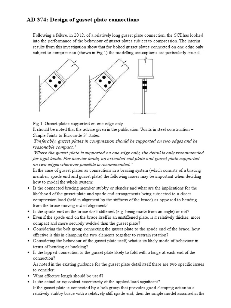 AD 374 - Design of Gusset Plate Connections - Newsteelconstruction ...