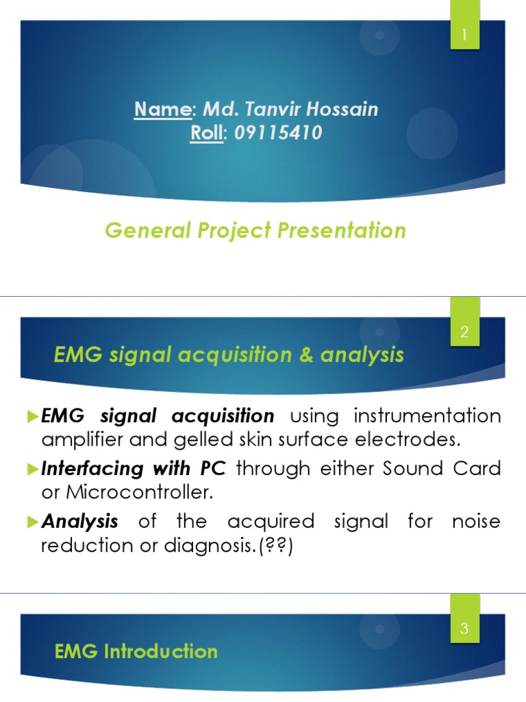 EMG SIgnal Acquisition | PDF | Electromyography | Amplifier