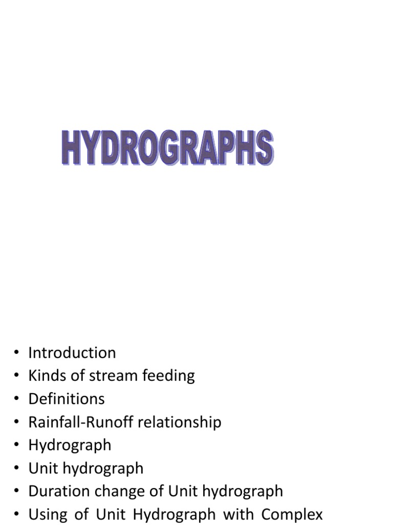 Hydro Graph | PDF | Drainage Basin | Discharge (Hydrology)