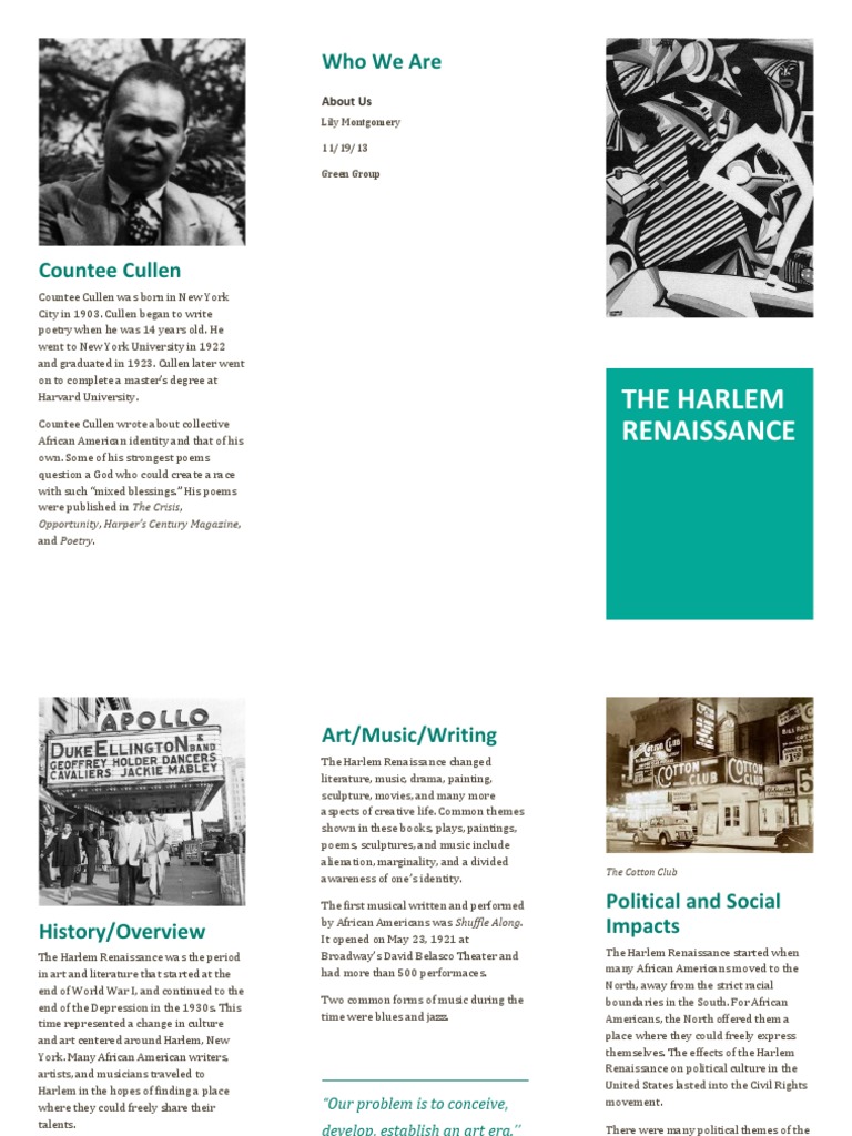Harlem Renaissance Insights | PDF