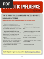 Zebu Hypnotic Language Card Game | PDF | Hypnosis | Clinical Psychology