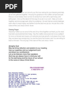 Sample Prayer For Intramurals | PDF