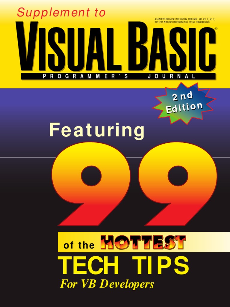 101 Tech Tips For VB Developers 002 | PDF | Keyboard Shortcut ...