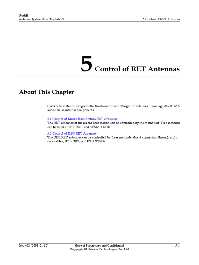 RET Antennas | PDF | Antenna (Radio) | Broadcasting