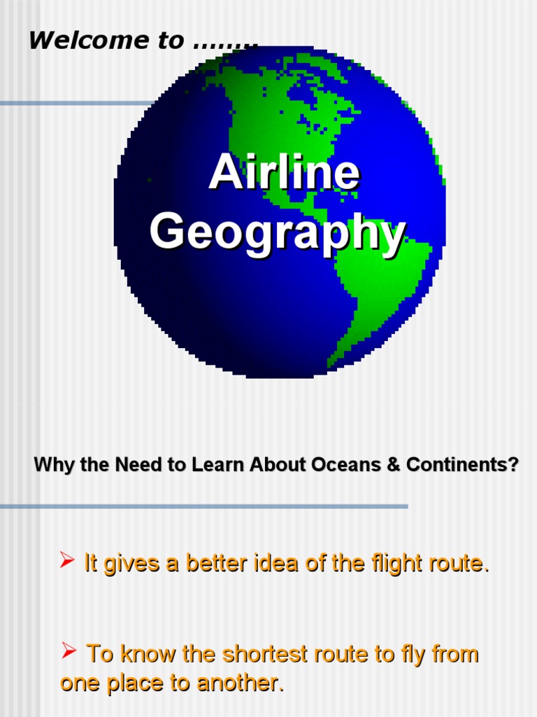 Airline Geography and IATA Areas | PDF