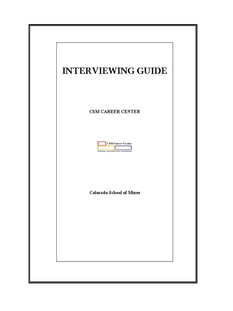 Interviewing Guide | PDF