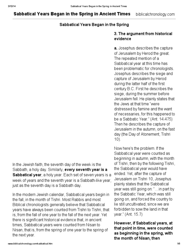 When Is The Next Sabbatical Year | PDF | Sowing | Joshua