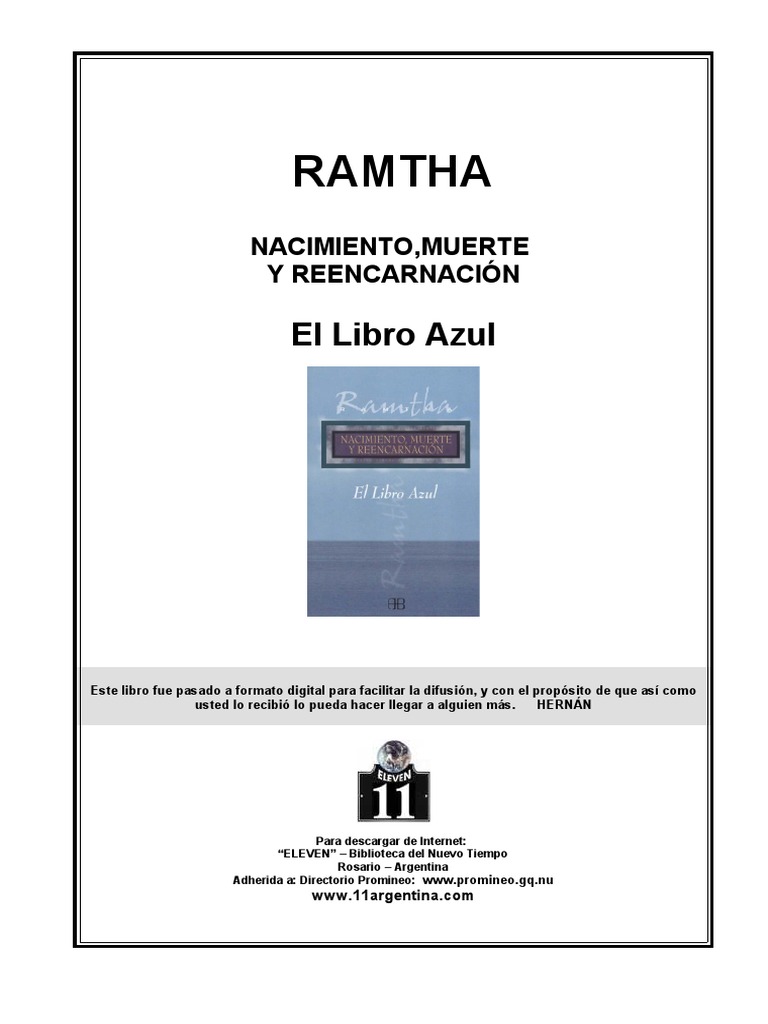 El Libro Azul - Ramtha | PDF | Amor | Religión y creencia El Libro Azul - Ramtha | PDF | Amor | Religión y creencia