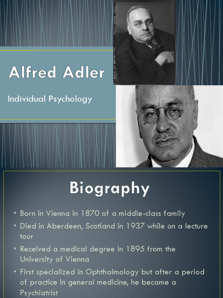 Alfred Adler | Sigmund Freud | Psychology & Cognitive Science