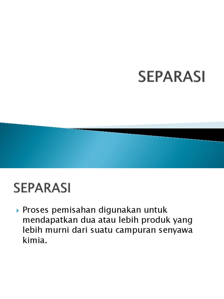 SEPARASI | PDF | Memasak, Makanan, & Anggur | Sains & Matematika