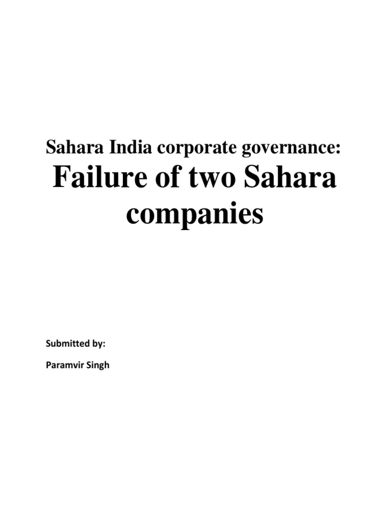 Sahara Failure Analysis | PDF | Government | Security