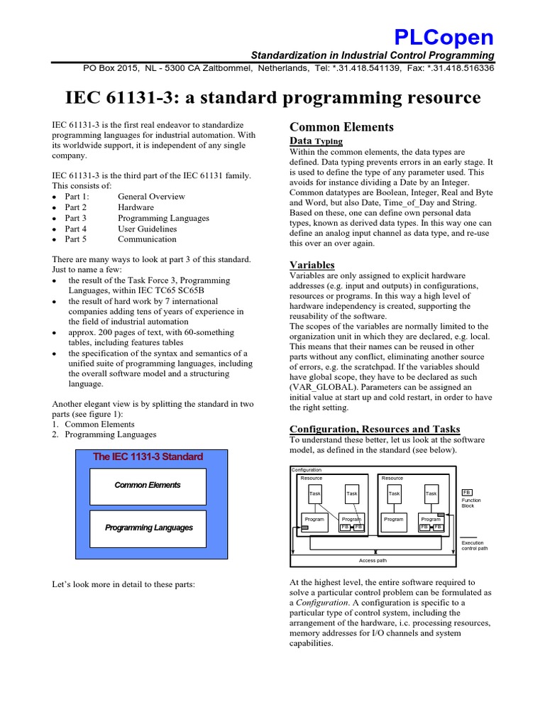 4 Open PLC | Data Type | Programming Language