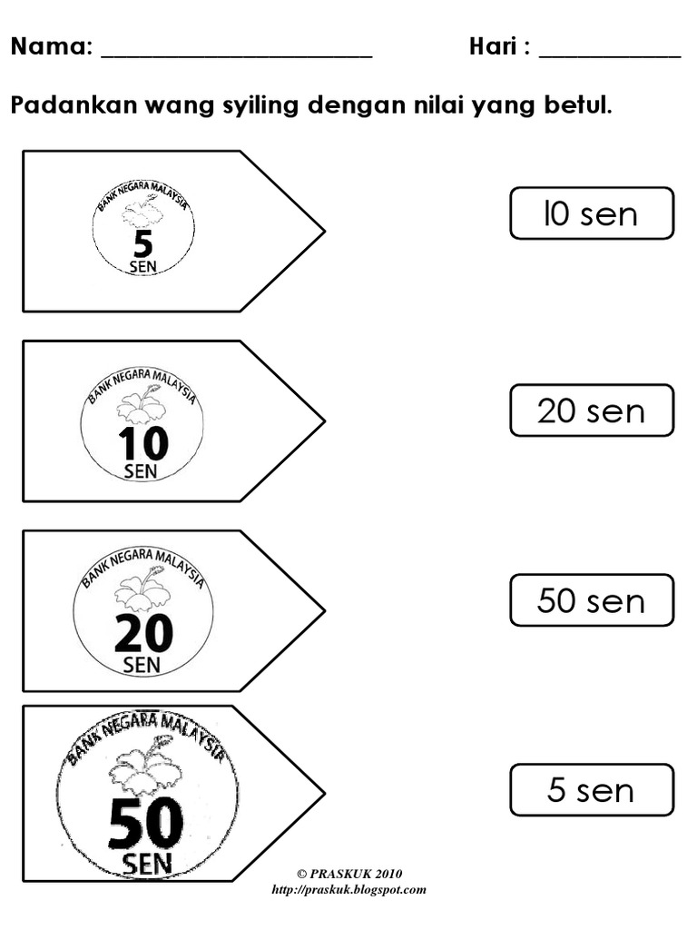 Mengenali Wang Syiling Tahun 1 | PDF | Pengelolaan Keuangan & Uang