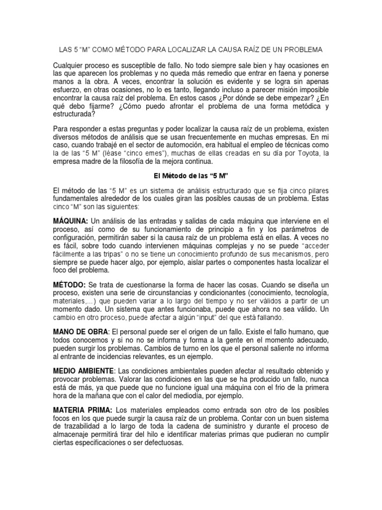 LAS 5 M | PDF | Conocimiento | Science