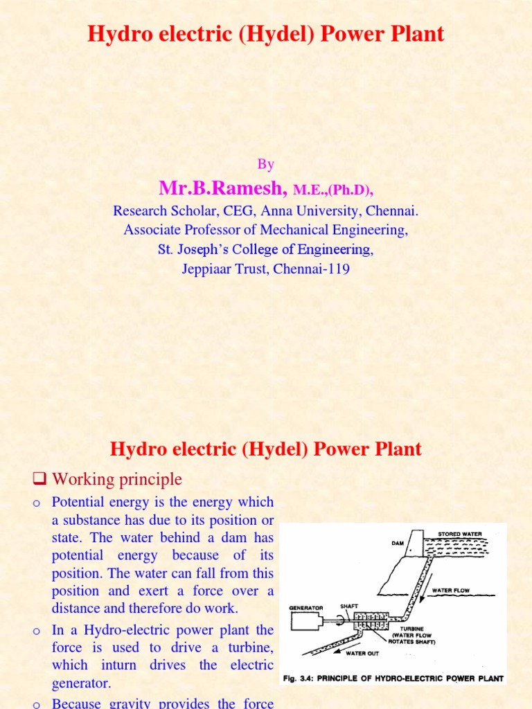 Overview of Hydel Power Plants | PDF | Hydroelectricity | Dam