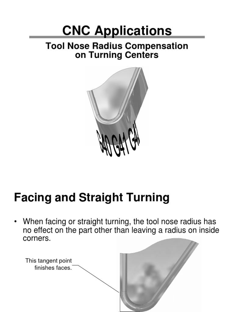 Tool Nose Compansation | PDF | Numerical Control | Industries